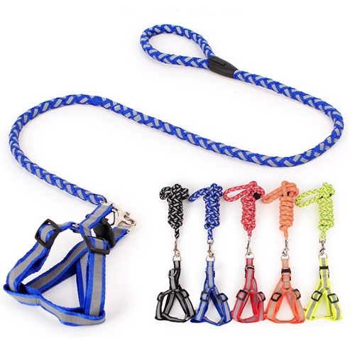 Jual Pet Harness and Leash Dog Cat / Tali Tuntun Anjing Kucing ...