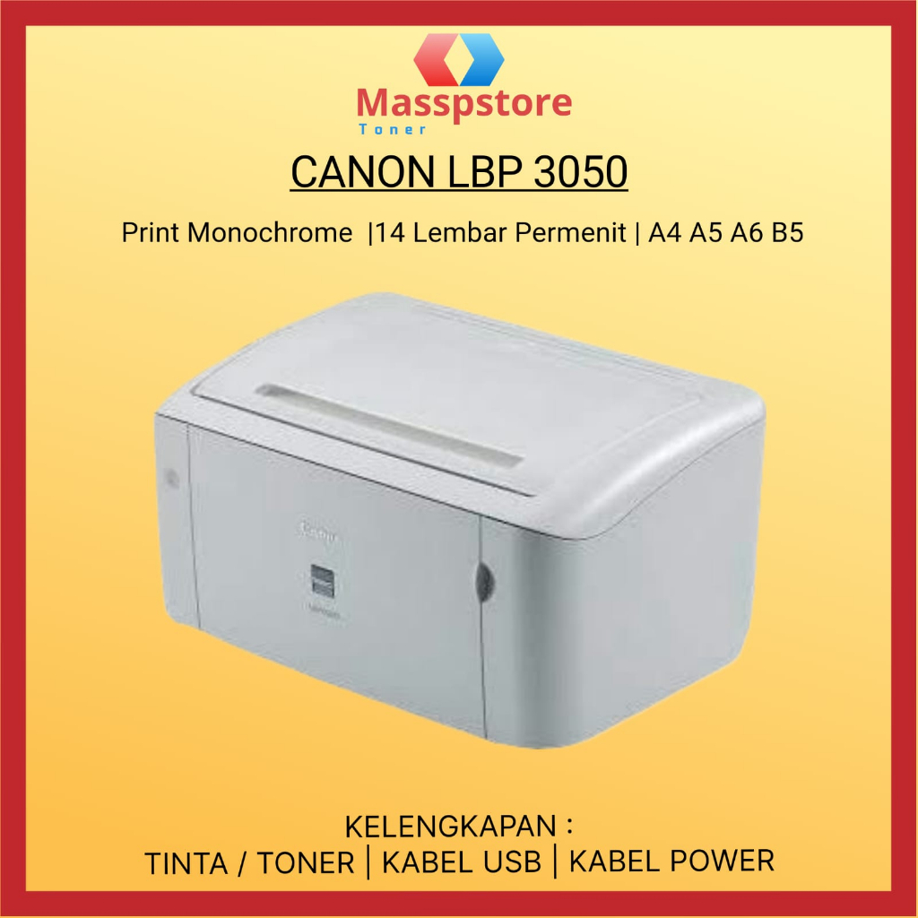 Jual Printer canon LBP 3050 Printer Canon Laser Monokrom Printer Canon ...