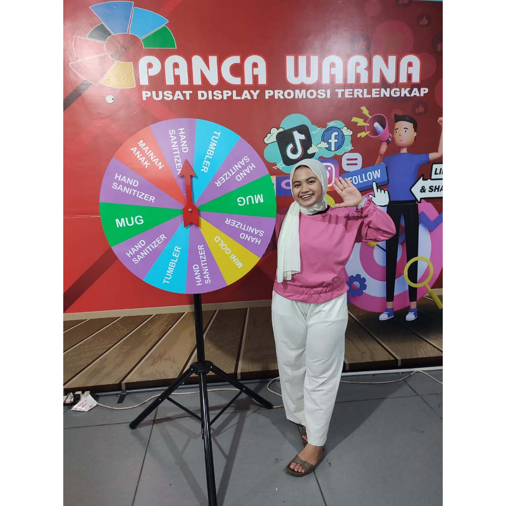 Jual Tripod Roda Undian Hadiah / Roda Keberuntungan 80 CM / Wheel Of ...