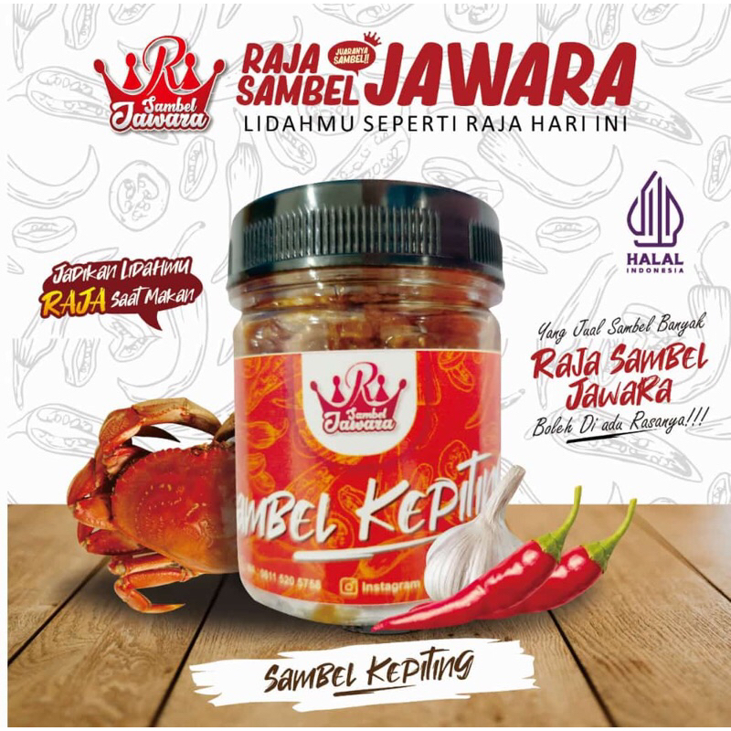 Jual Raja Sambal jawara (kepiting) | Shopee Indonesia
