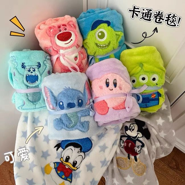 Jual SELIMUT ANAK LOTSO KIRBY PINK SULLEY SULLIVAN MIKE STITCH DONALD ...