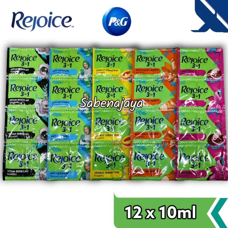 Jual Shampoo Rejoice Sachet 10ml x 12 sc | Shopee Indonesia
