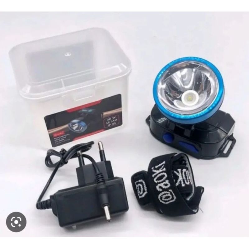 Jual AOKI SENTER KEPALA PORTABLE CHARGER LED AK-3698L | Shopee Indonesia