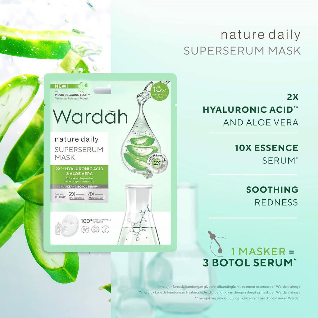 Jual WARDAH Superserum Sheet Mask | Nature Daily / C-Defense / Perfect ...