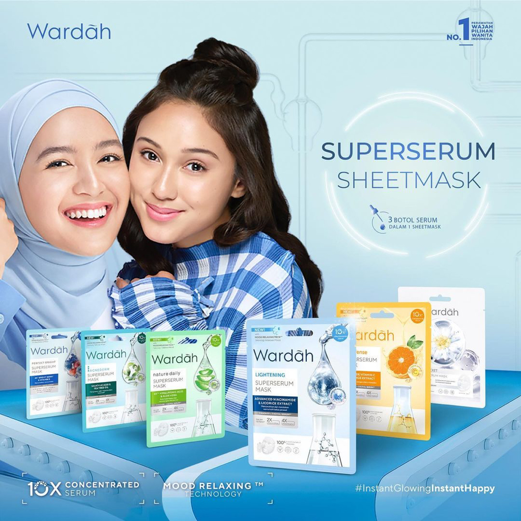 Jual WARDAH Superserum Sheet Mask | Nature Daily / C-Defense / Perfect ...