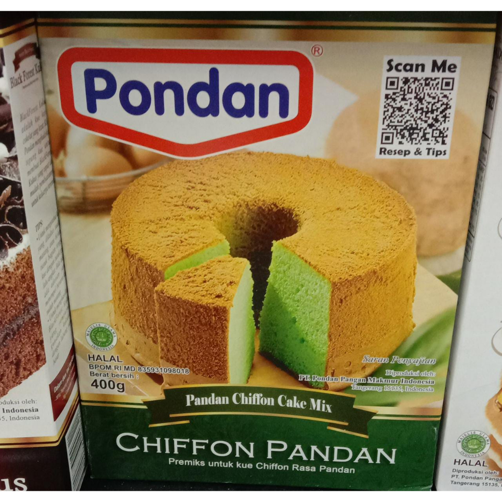 Jual Pondan pandan chiffon cake mix ,400g | Shopee Indonesia
