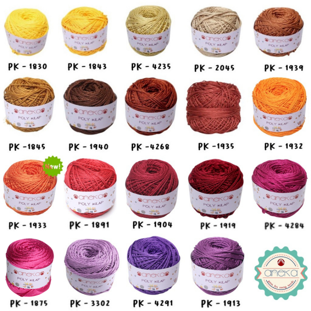 Jual KATALOG - PREMIUM Benang Rajut Polyester/ Poliester / Poli Poly ...