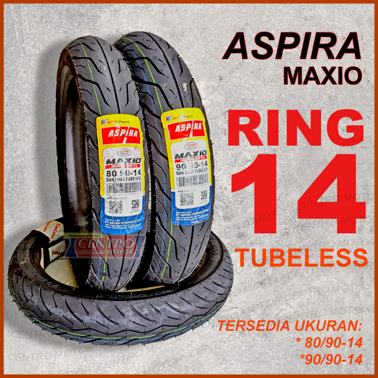 Jual Aspira Maxio SPR38.Ban Tubeless untuk motor Matic.Kualitas Astra Otoparts | Shopee Indonesia