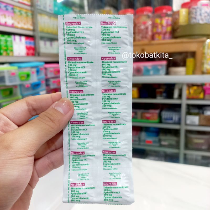 Jual [10 TABLET] NEURODEX / VITAMIN B1, B6 DAN B12 / MEMNUHI KEKURANGAN ...