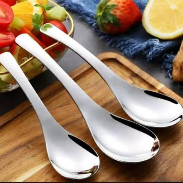 Jual Sendok Bebek / Sendok Kuah / Sendok Sup Stainless | Shopee Indonesia