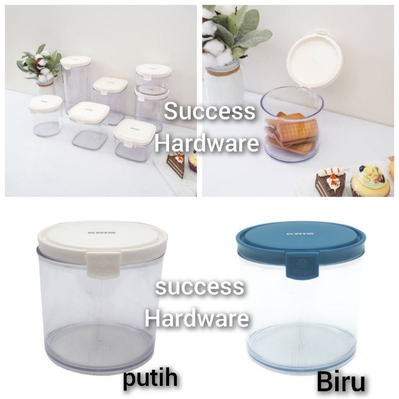 Jual KRIS STOPLES ROUND 930 ML / ROUND FOOD CANISTER 930ML | Shopee Indonesia