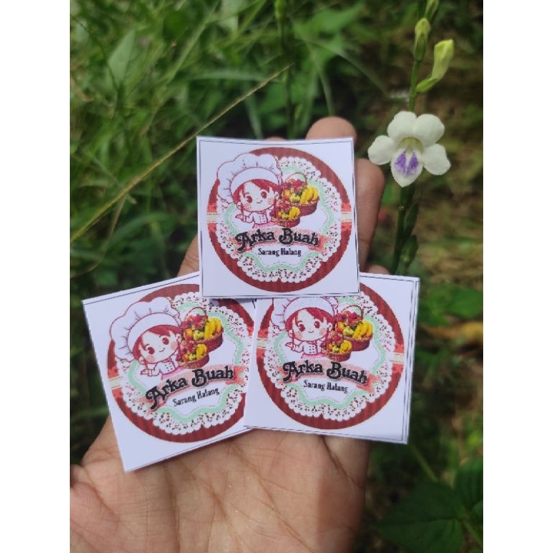 Jual stiker logo makanan/jualan | Shopee Indonesia