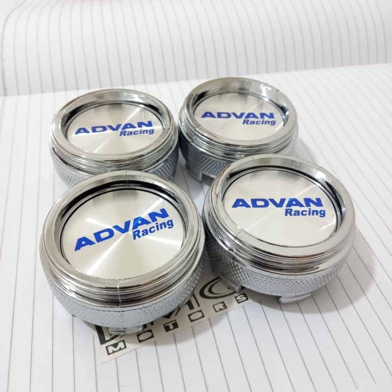 Jual tutup dop velg racing advan silinder chrome 6 cm | Shopee Indonesia