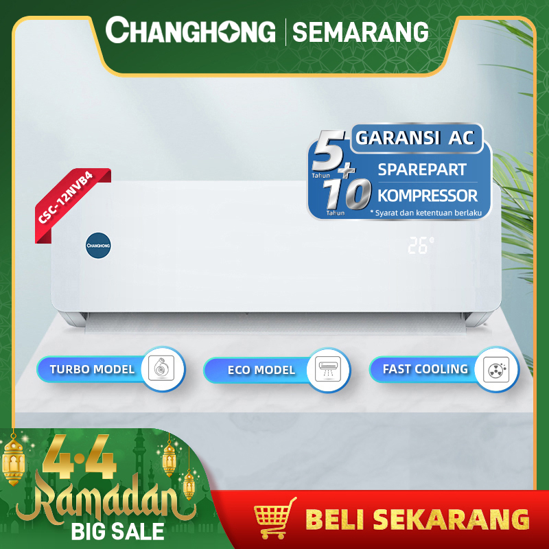 Jual CHANGHONG AC Split 1.5 PK - CSC 12NVB4 [INDOOR + OUTDOOR UNIT ONLY ...