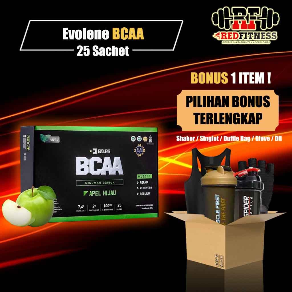Jual Evolene BCAA Box 25 Sachet (375 gr) / Suplemen BCAA Recovery 375gr BPOM | Shopee Indonesia