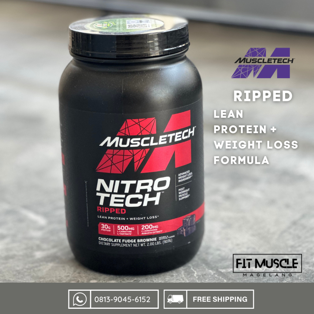 Jual muscletech nitrotech ripped 2 lb | Shopee Indonesia