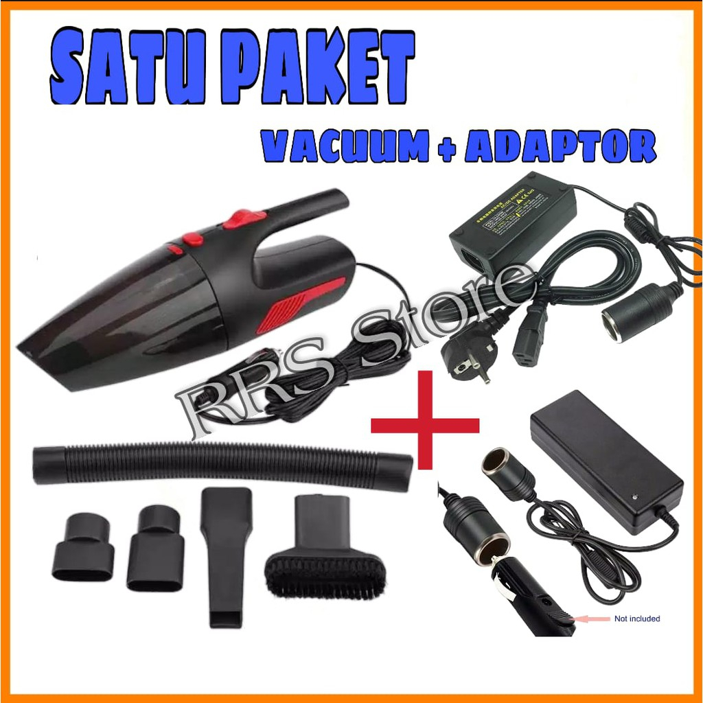 Jual Paket Vacuum Mobil & Adaptor Vacuum 5a OTOHEROES Handheld Vacuum ...