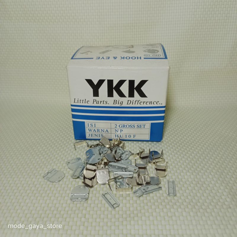 Jual Hak Tanam YKK HU 10 F Hook And Eye/Kancing Kait YKK HU | Yazid ...