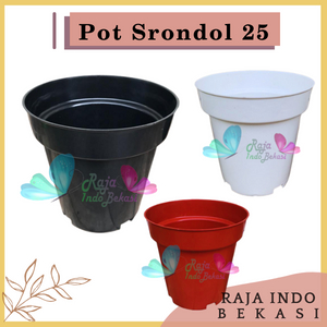 Jual Pot Tinggi Srondol 25 Bata Putih Hitam Coklat - Pot Tinggi Usa ...