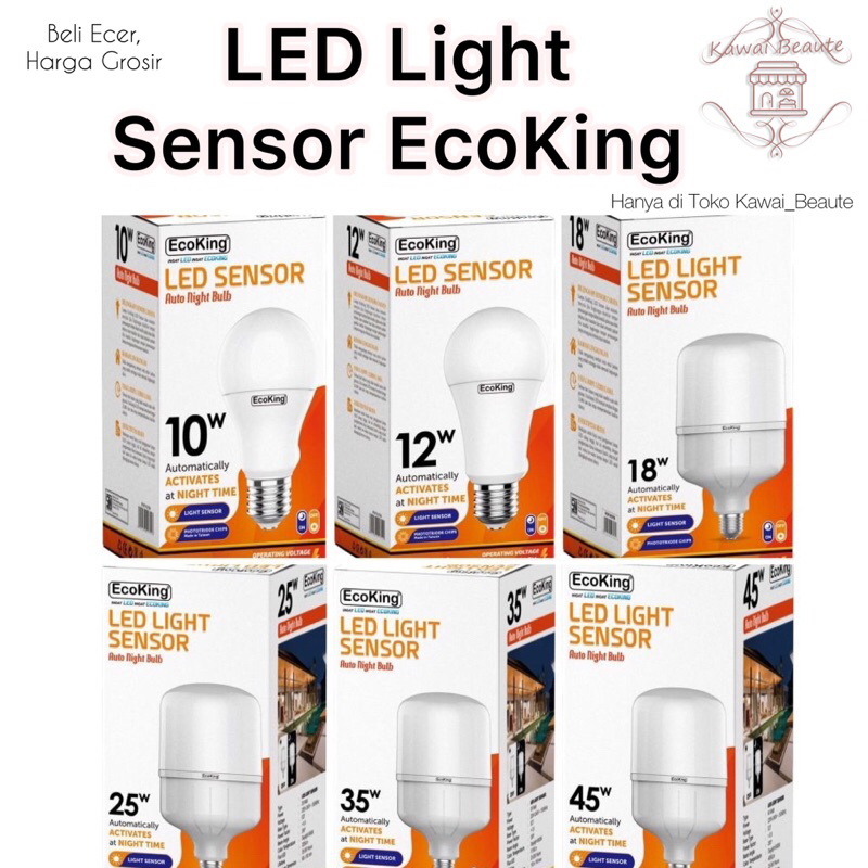 Jual LED Sensor Cahaya Otomatis NYala saat GELAP Light Sensor 10W,12W ...