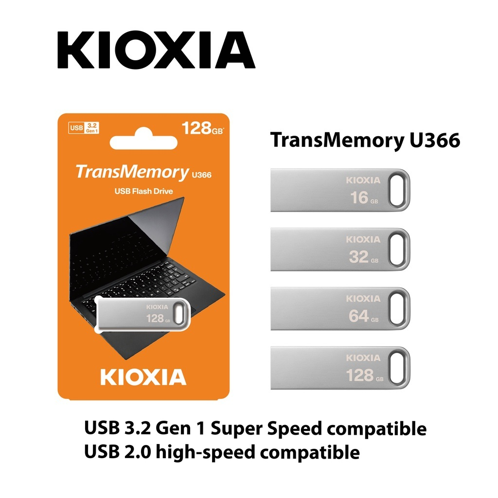 Jual Flashdisk/FD Kioxia U366 16GB 32GB 64GB 128GB Usb 3.2 Gen1 | Shopee Indonesia