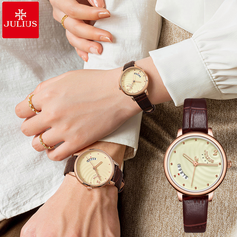 Jual julius Fashion Trend New Style Calendar Window Round Pointer ...