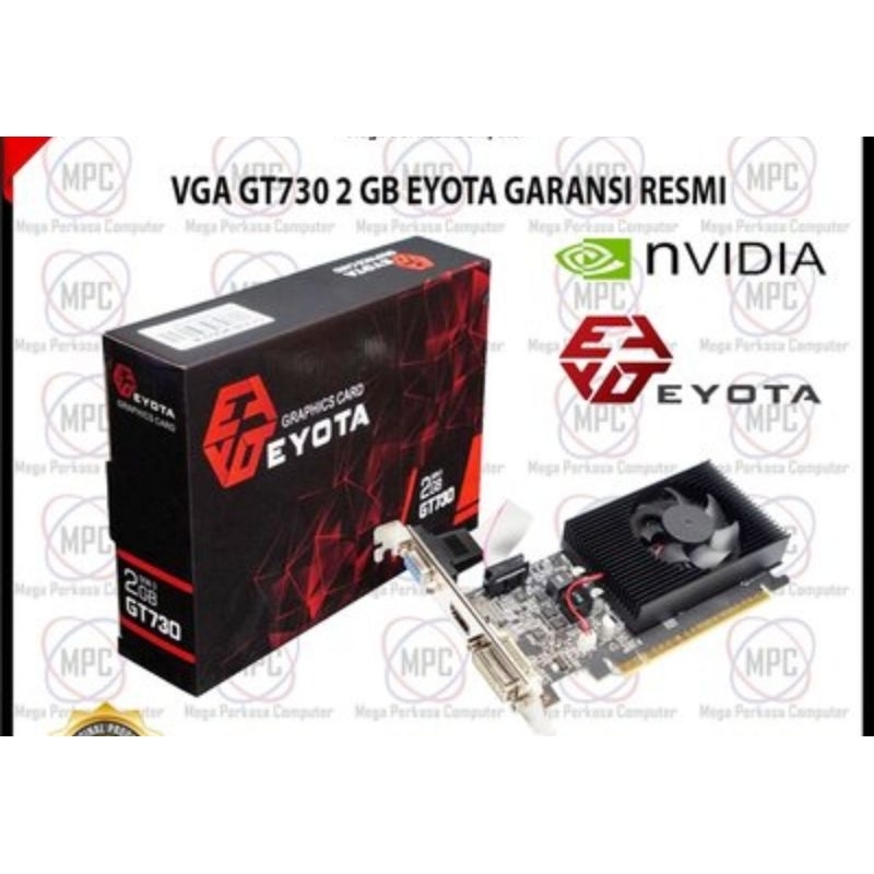 Jual VGA CARD VGA EYOTA GT730 2 GB NVIDIA DDR3 | Shopee Indonesia