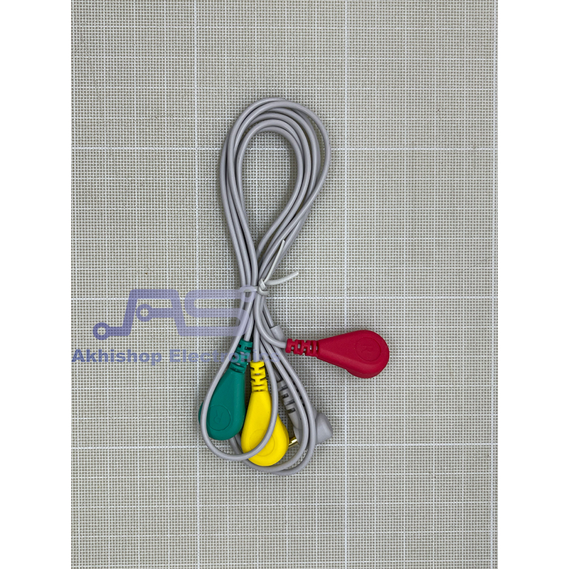 Jual ECG/EKG/EMG Cable Wire 3 Lead 3.5mm Jack Prototyping Purpose ...