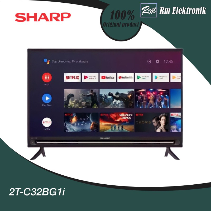 Jual LED TV SHARP ANDROID 2T C32BG1I / SHARP Android TV 2T-C32BG1i Full ...