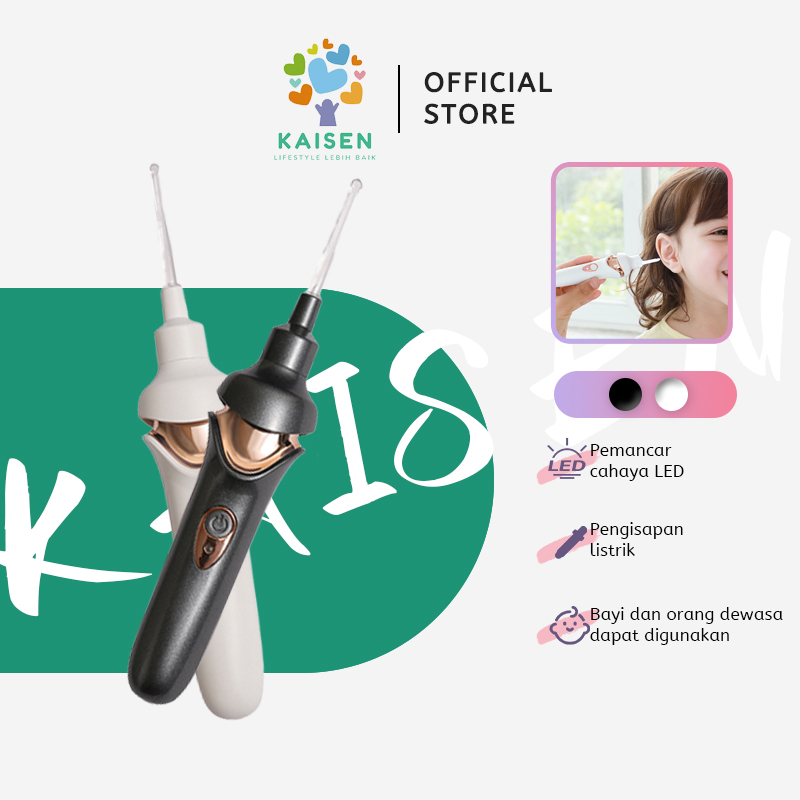 Jual KAISEN Pembersih Telinga Isi Ulang Elektrik Ear Pick Alat ...