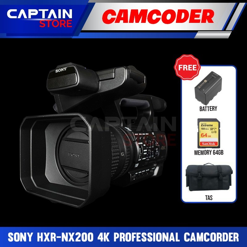 Jual Sony HXR-NX200 4K Professional Camcorder Sony NX200 NX200 | Shopee ...