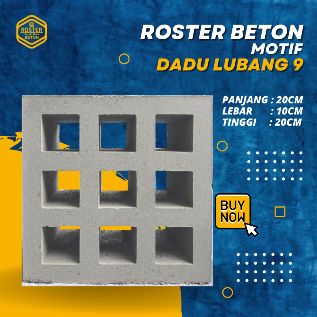 Jual Roster Beton Minimalis,Loster Udara, Atau lubang Angin Motif ...