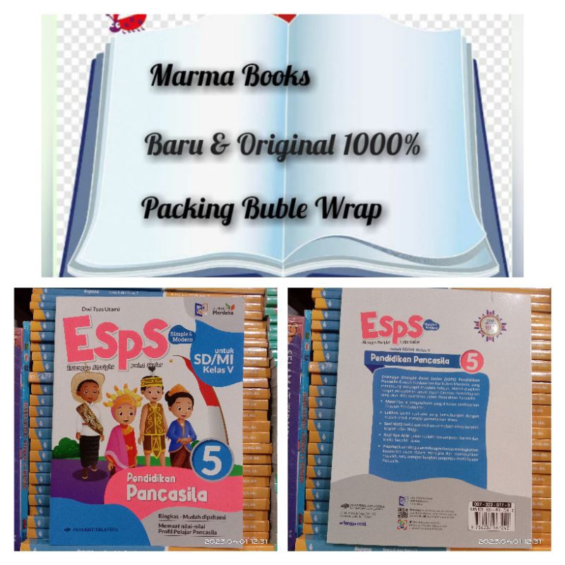 Jual Esps Bahasa Indonesia Kelas 5 SD Kurikulum Merdeka Erlangga | Shopee Indonesia