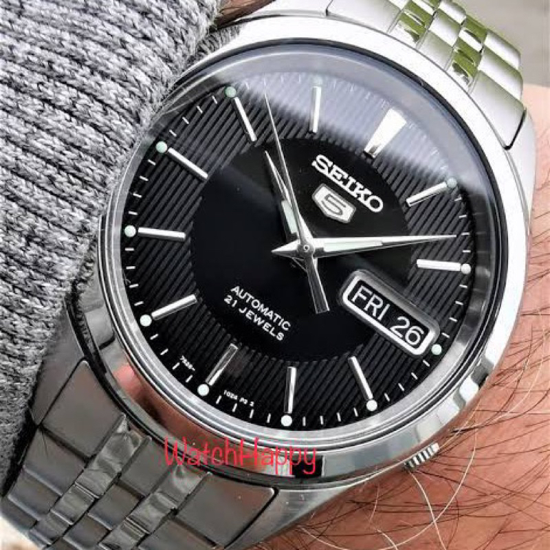 Jual Seiko 5 SNKL23K1 SNKL23 SNKL23K Mens Watch Automatic Black Dial ...