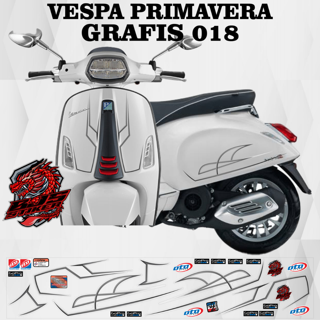 Jual cod / Stiker Sticker transparan Vespa / [COD] Stiker Sticker ...