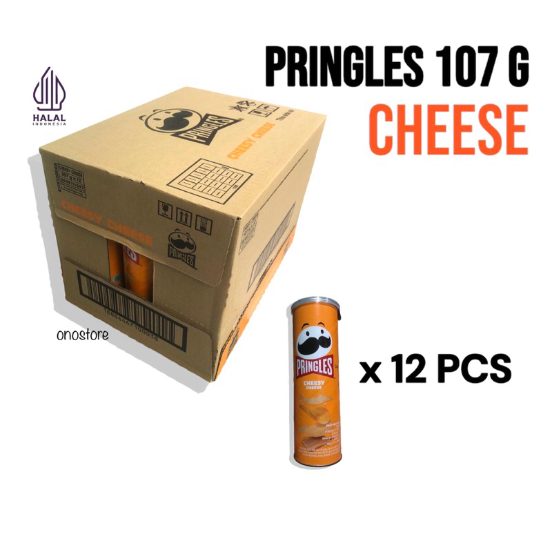 Jual Pringles 102 gram Chessy Cheese 1 Dus | Shopee Indonesia