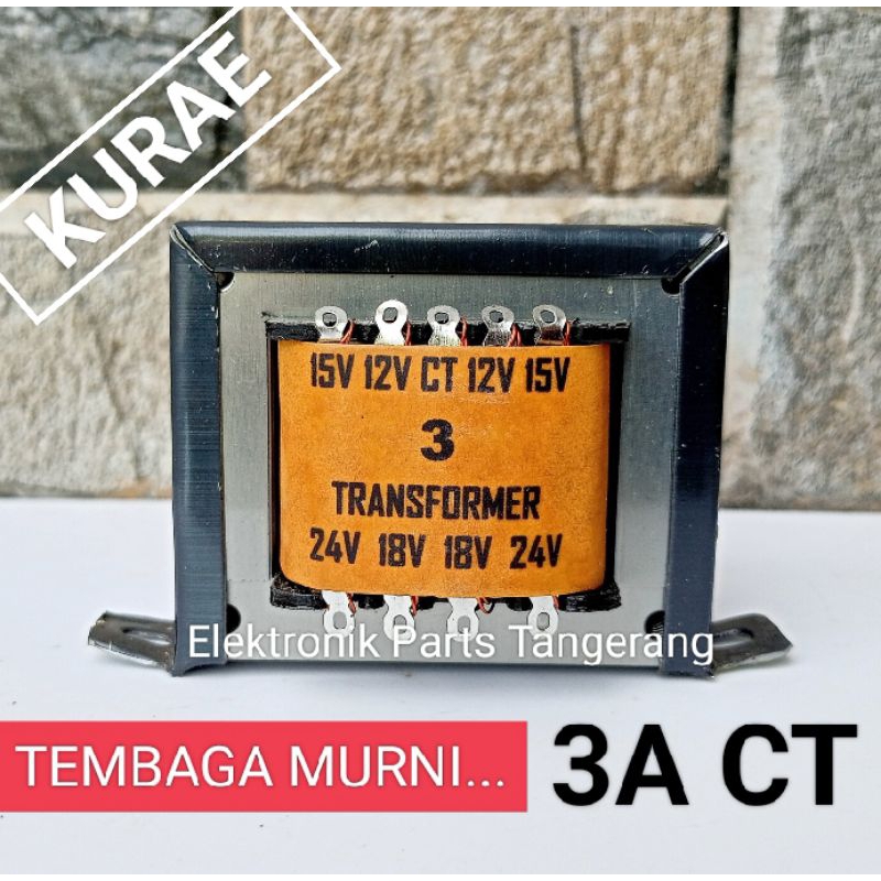 Jual TRAFO 3A CT TEMBAGA MURNI TRAVO 3A CT TRAFO 3AMPERE CT TRAFO 3 ...