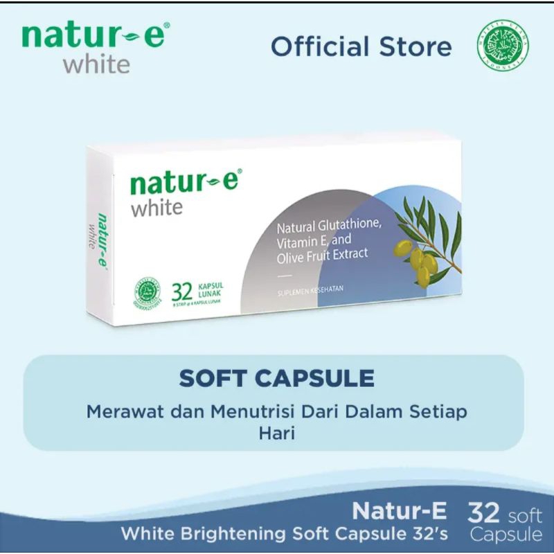 Jual Natur-E White Brighthening Soft Capsul isi 32's | Shopee Indonesia