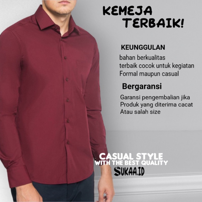 Jual Kemeja Pria Lengan Panjang Kemeja Putih Polos Kemeja Cowok Polos ... Jual Kemeja Pria Lengan Panjang Kemeja Putih Polos Kemeja Cowok Polos ...