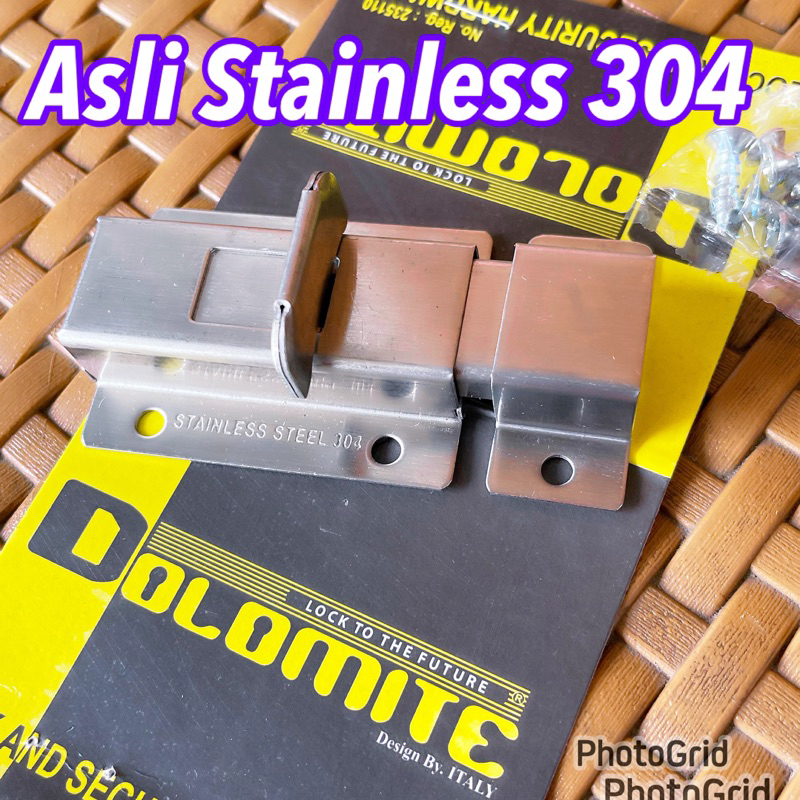 Jual Promo Selot Grendel Stainless Sus 304 Sangat Tebal/ Grendel Pintu ...