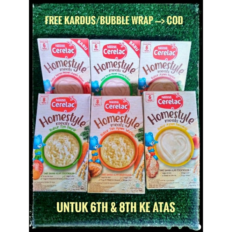 Jual NESTLE BUBUR CERELAC HOMESTYLE USIA 8 BULAN+ TIM AYAM WORTEL TIM ...