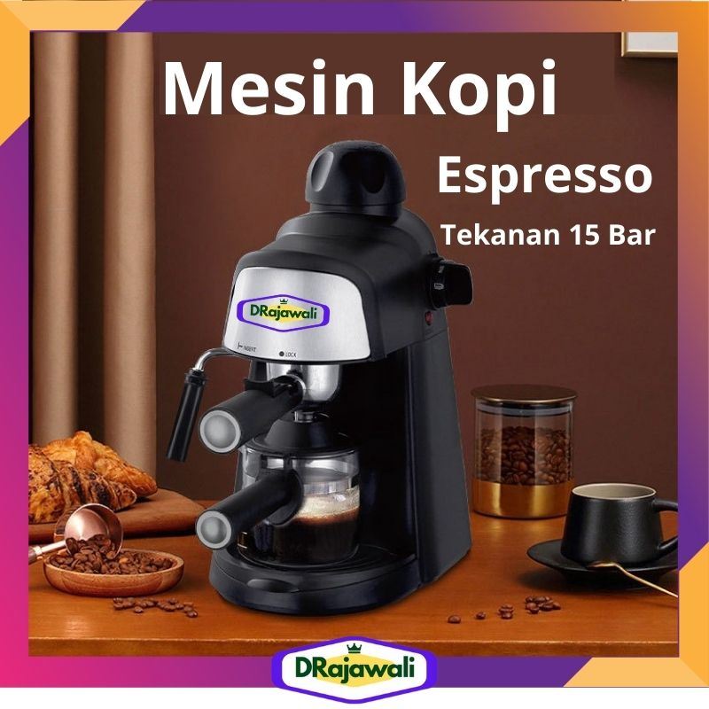 Jual Mesin Kopi Espresso Cappucino Coffee Machine 15 Bar kopi espresso steam wand frothing susu ...