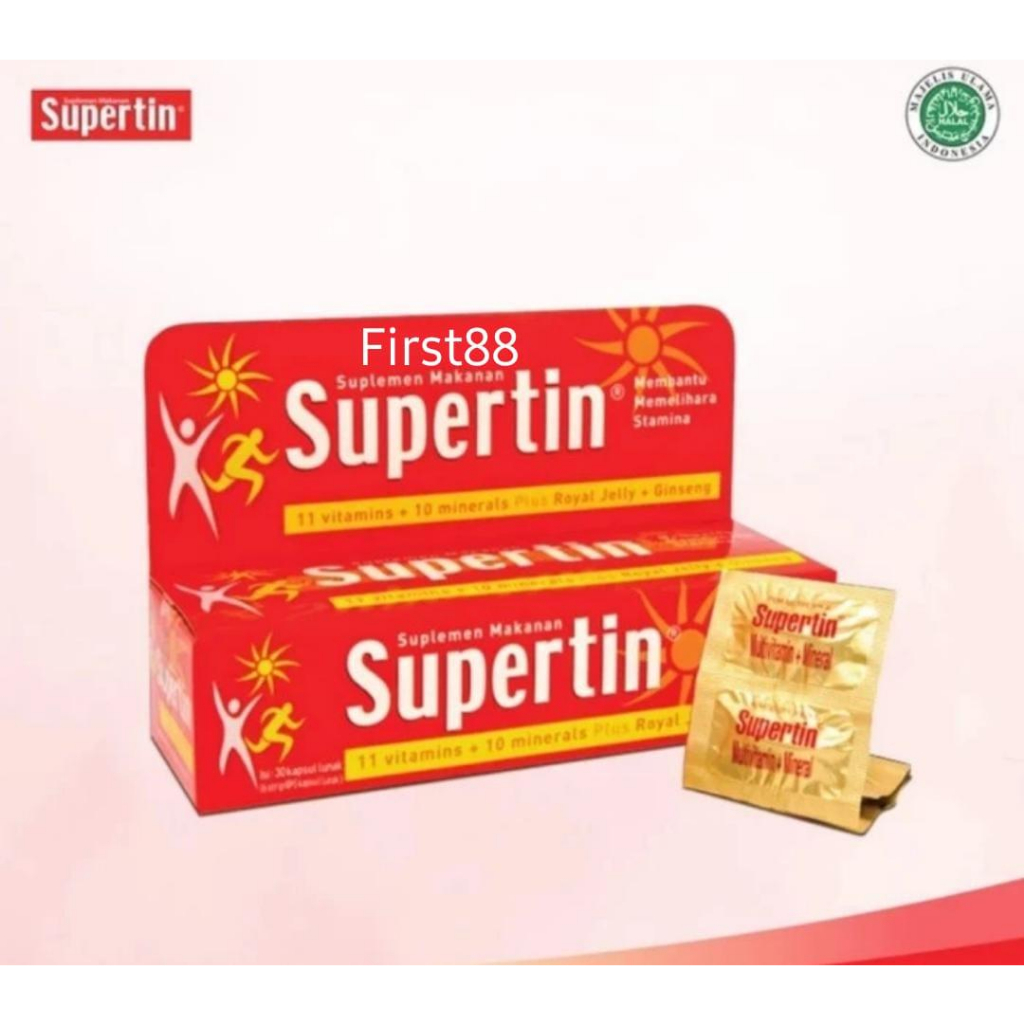 Jual Supertin / Vitamin / Daya Tahan Tubuh 1 strip isi 5 kapsul ...