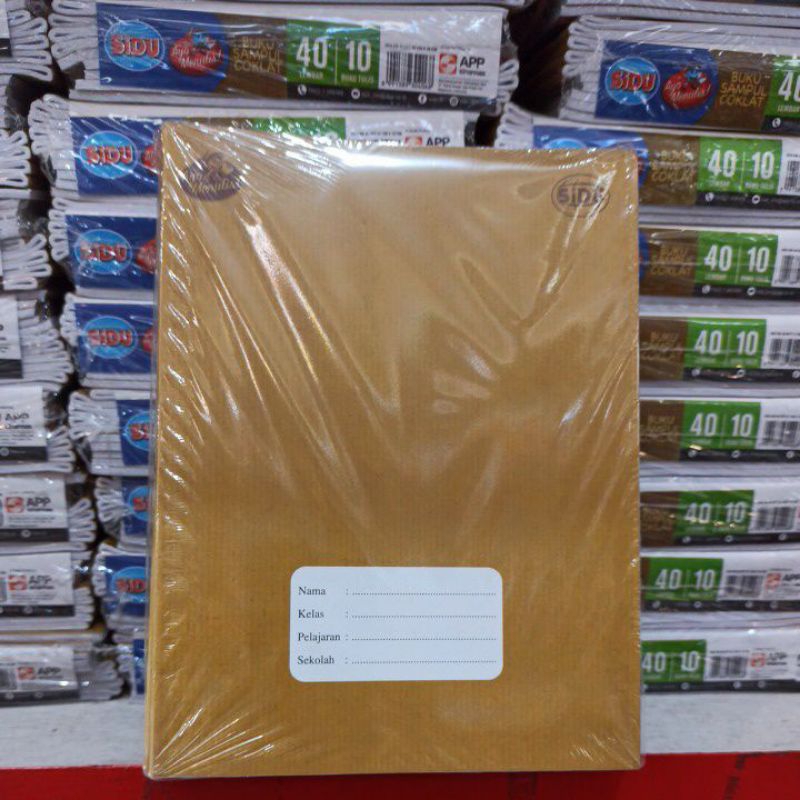 Jual BUKU SIDU KRAFT ISI 40 LEMBAR / BUKU SAMPUL COKLAT | Shopee Indonesia