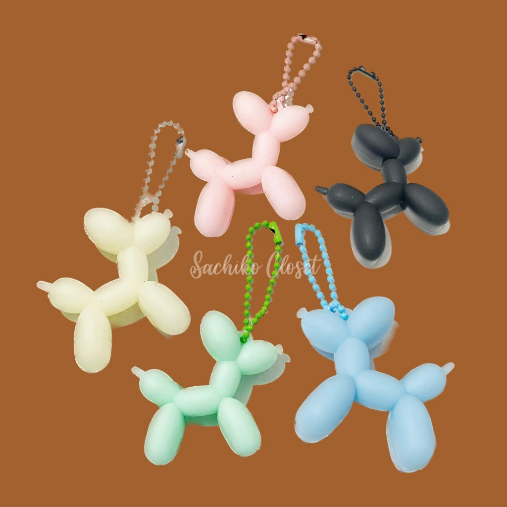 Jual Gantungan kunci poop dog balon anjing lucu keychain | Shopee Indonesia
