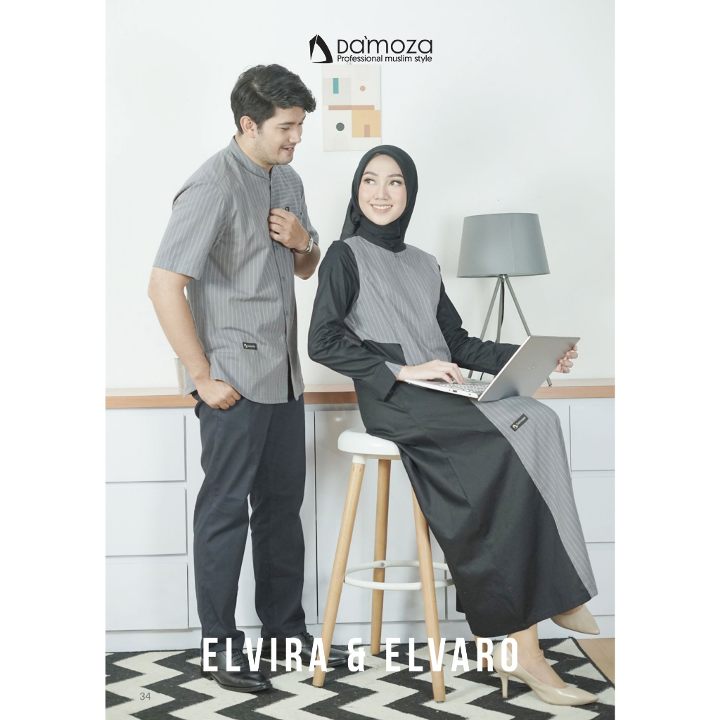 Jual DAMOZA 100% ORI | Elvira Gate Black - Rainfall Grey | Elvira Gate ...