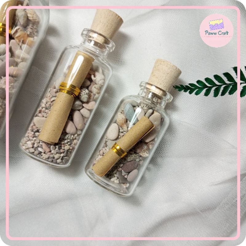 Jual [Paww Craft] FREE CUSTOM SURAT WISH IN BOTTLE PASIR / MESSAGE ...
