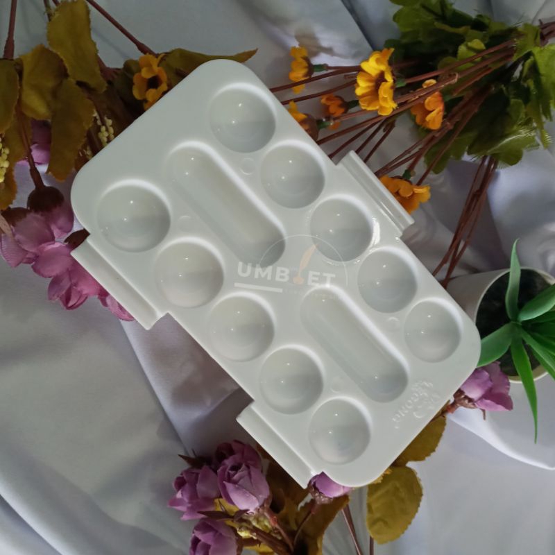 Jual Palet Lukis / Plette LEGONG - Putih 10 ruang campuran warna ...