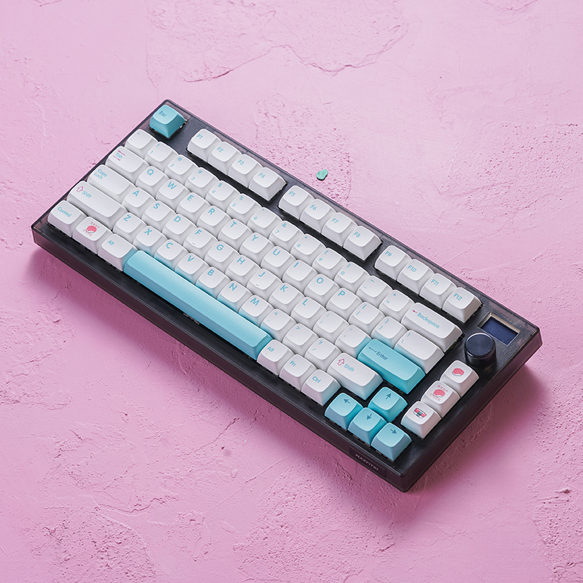 Jual Keycaps XDA SUSHI 138 Keys Set Premium Quality Keycap White Blue ...