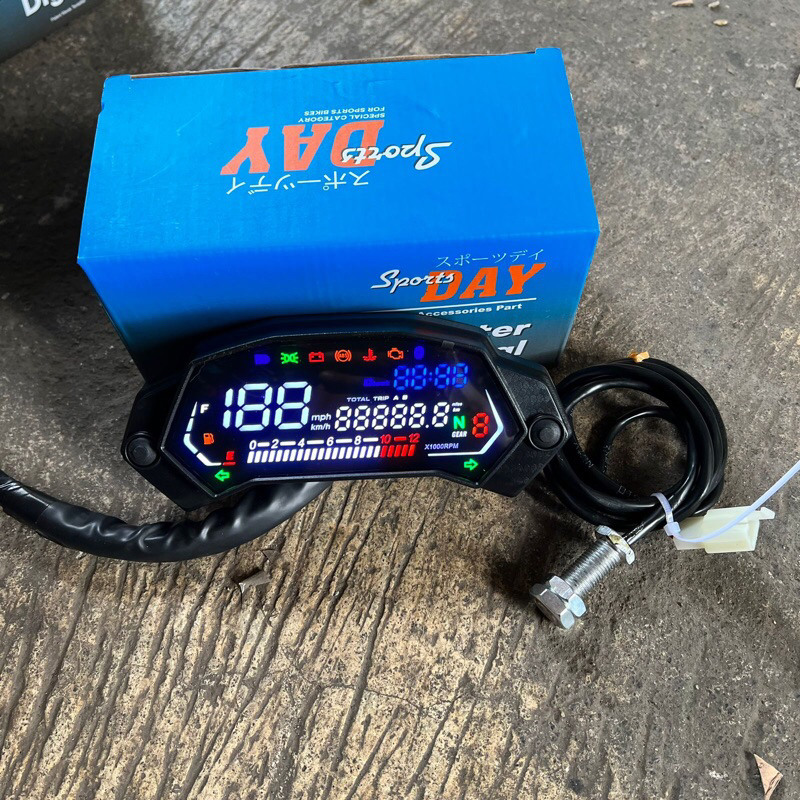 Jual SPEEDOMETER DIGITAL NINJA RR MONO SET LENGKAP SENSOR | Shopee ...
